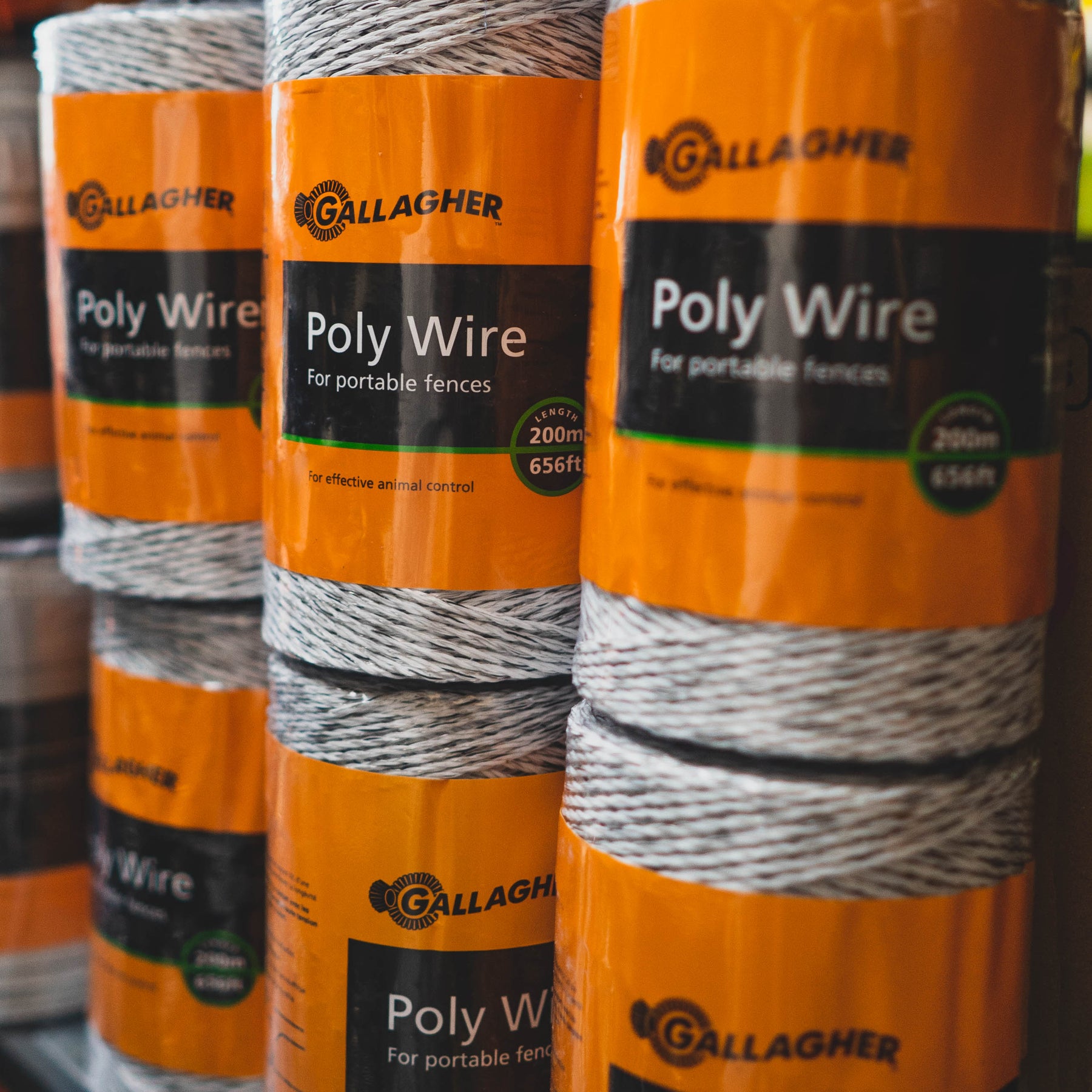 Gallagher Polywire 6 Strand 200M White – CountryfarmsuppliesUK
