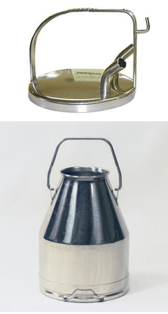 Stainless steel Dump bucket with Lockable Lid – Country Farm Supplies UK